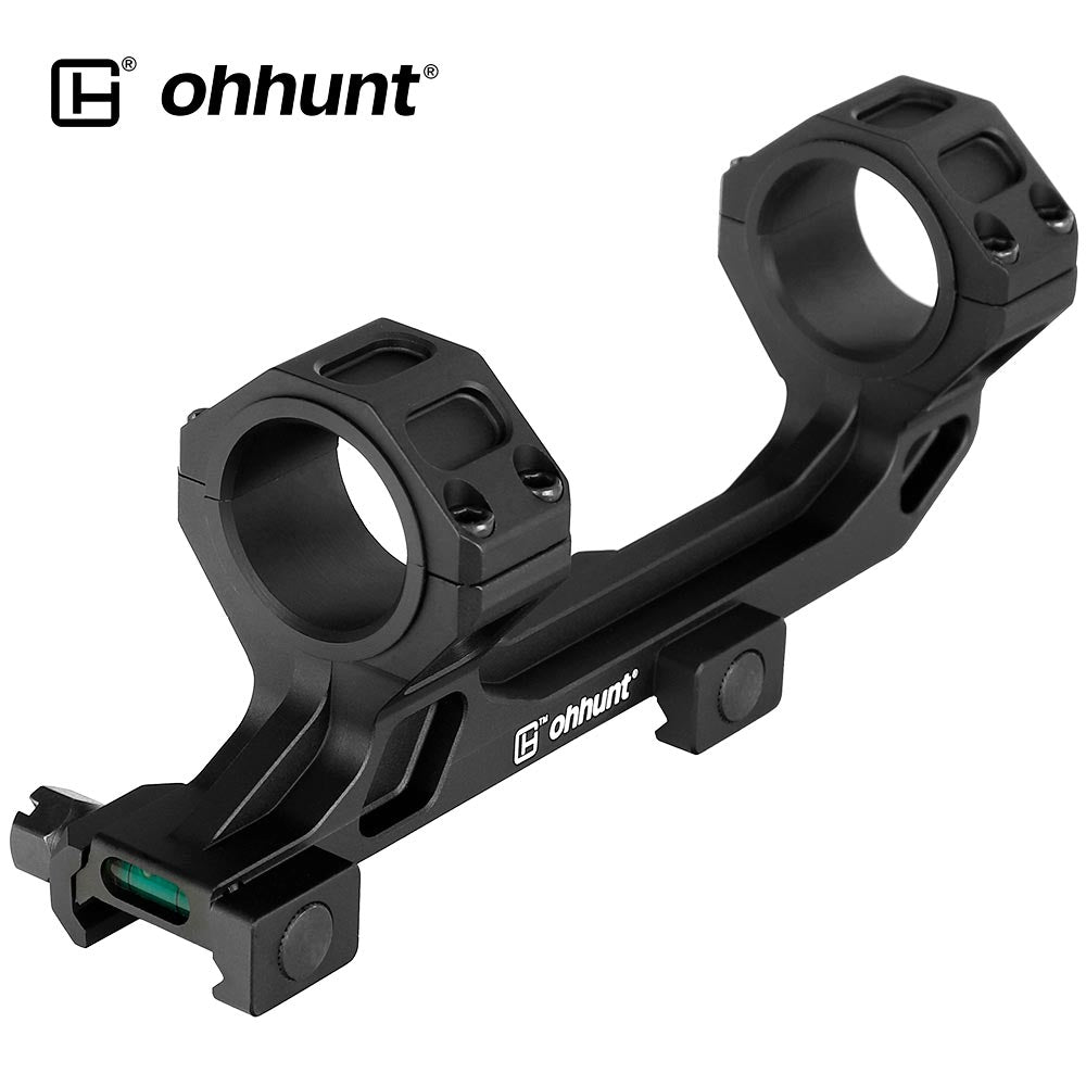 ohhunt 1-Piece1 inch 30mm Picatinny Cantilever Scope Mounts with Bubbl