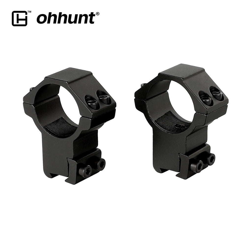 ohhunt 30mm Diameter 11mm Dovetail Scope Rings w/Stop Pin - High Profi
