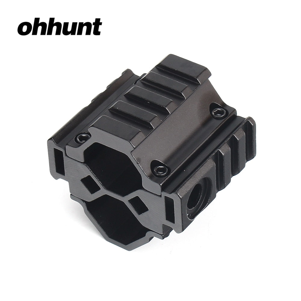 ohhunt Universal Tactical Tri-rail Barrel Mount 3 Slots with QD Sling